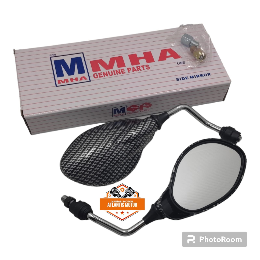 Jual Spion XI Carbon Tangkai Chrome Free Adapter PNP Honda Yamaha Nmax ...