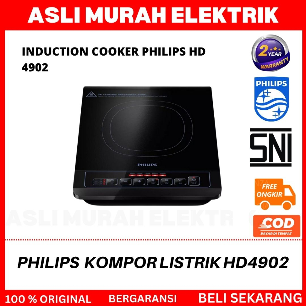 Jual KOMPOR INDUKSI LISTRIK PHILIPS// Philips Induction Cooker HD 4902 ...