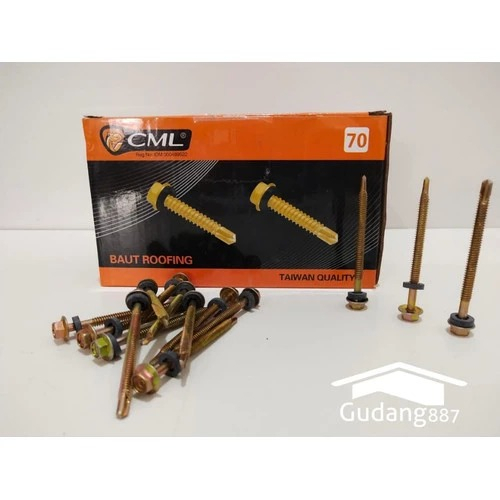 Jual Baut Roofing Camel 7cm / Baut Spandek / Mur Spandek Bondek 7 cm ...