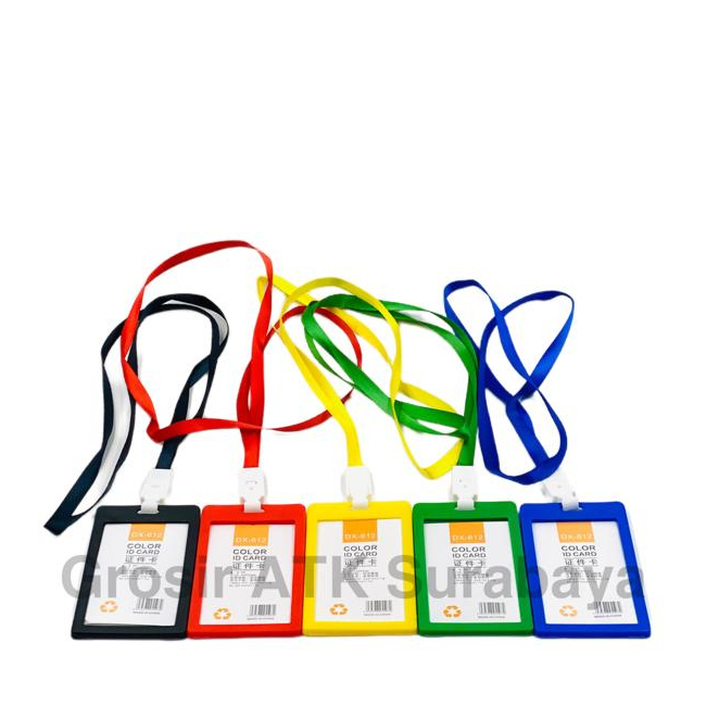 Jual ( 1 SET ID CARD + TALI ) Name Tag ID Card B1 + TALI Lanyard Name ...