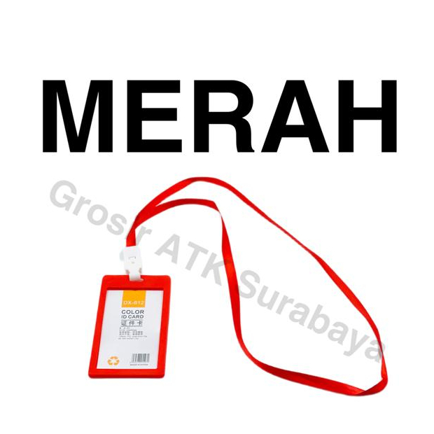 Jual ( 1 SET ID CARD + TALI ) Name Tag ID Card B1 + TALI Lanyard Name ...