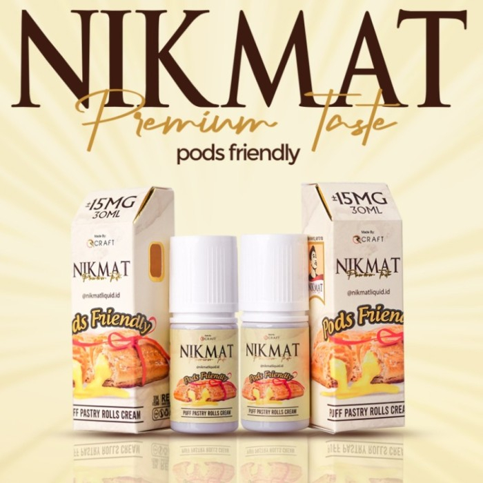 Jual LIQUID NIKMAT V1 30ML PUFF PASTRY ROLLS CREAM | Shopee Indonesia