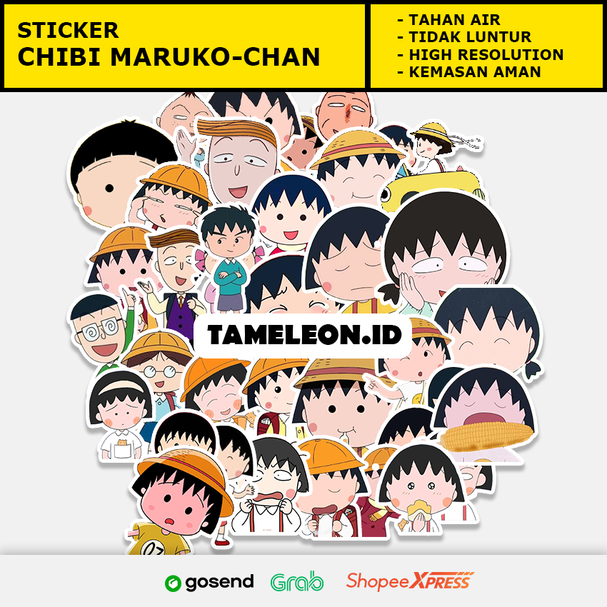 Jual Sticker Anime,Chibi Maruko-chan, Sticker Handphone Sticker Laptop ...