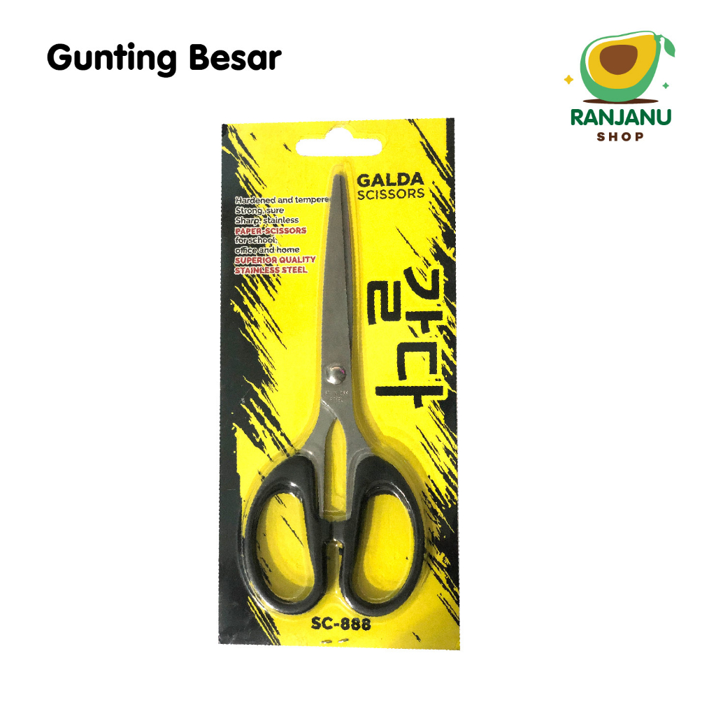 Jual GALDA Gunting Korea SC-888 Ukuran Besar / Sedang Stainless Steel ...