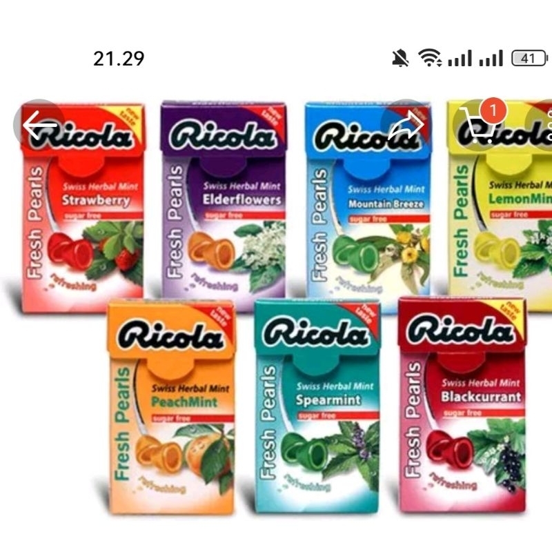 Jual RICOLA REFRESING PEARLS 25g al varian exp 2024 akhir | Shopee ...