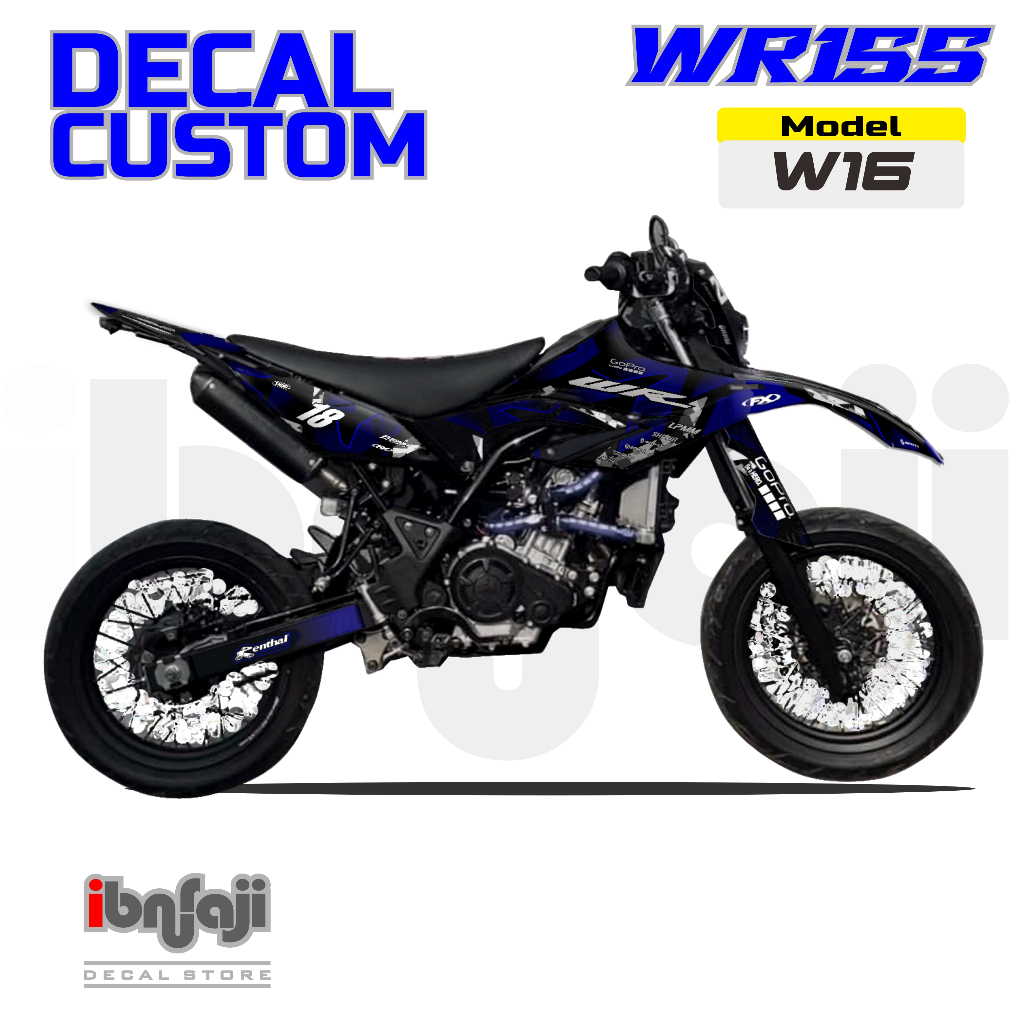 Jual STIKER DECAL WR 155 R FULL BODY DESAIN CUSTOM W16 | Shopee Indonesia
