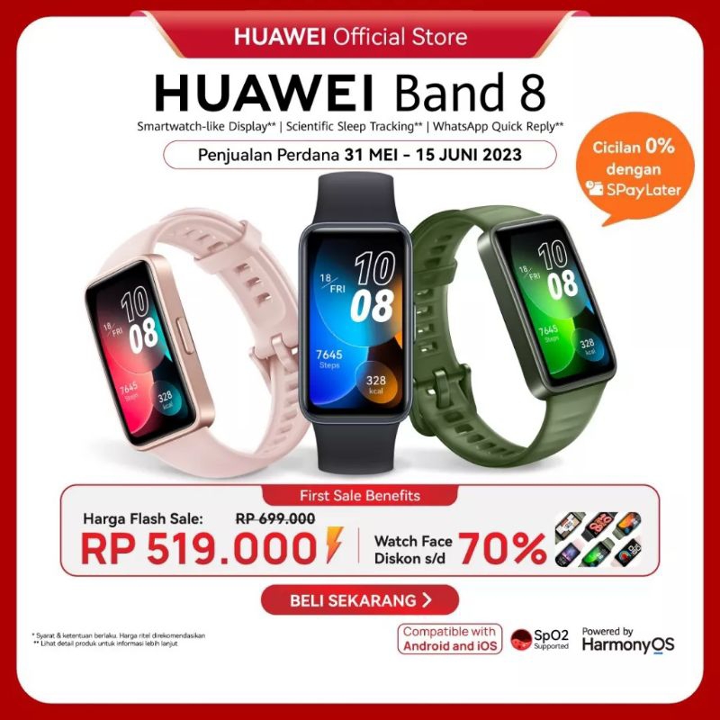 Jual Huawei Band 8 Smartband Smartwatch Garansi Resmi Indonesia ...