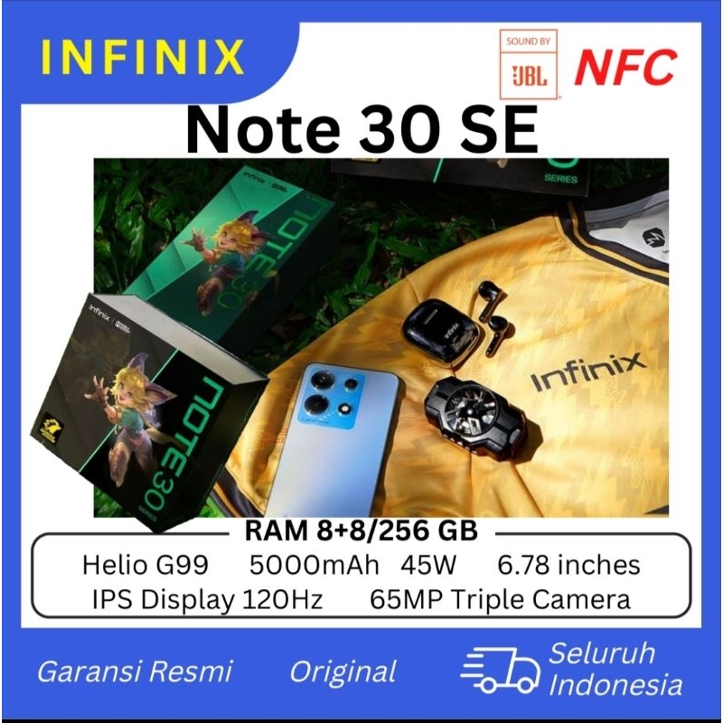 Jual INFINIX NOTE 30 SPECIAL EDITION 8+8/256 BOX BESAR FREEGIFT KAOS ...