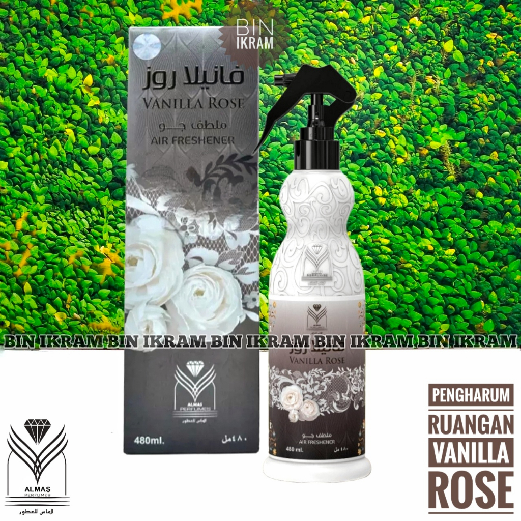 Jual Air Freshener Almas Vanilla Rose Pengharum Ruangan Arab by Almas 480ml Vanilla Rose ...