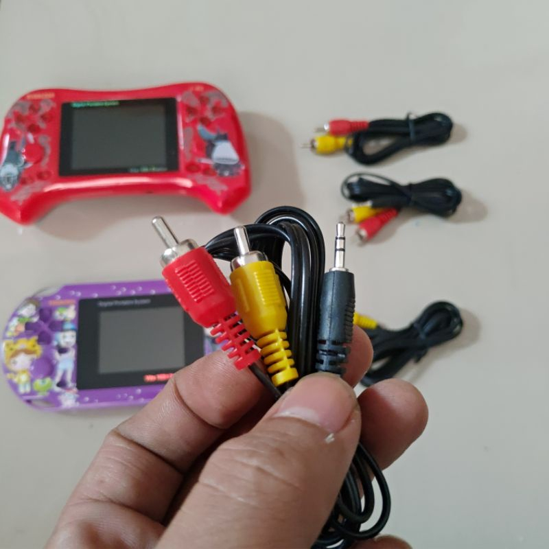 Jual Kabel AV Gameboy 2IN1 Panjang 1 Meter Kabel RCA AUX 2 to 1 Untuk ...