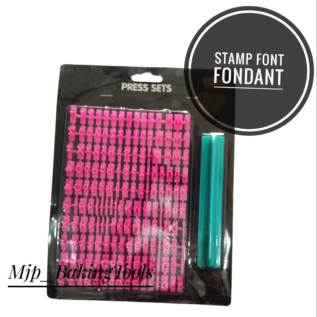 Jual Letter press name number biscuit / cetakan fondant huruf dan angka ...