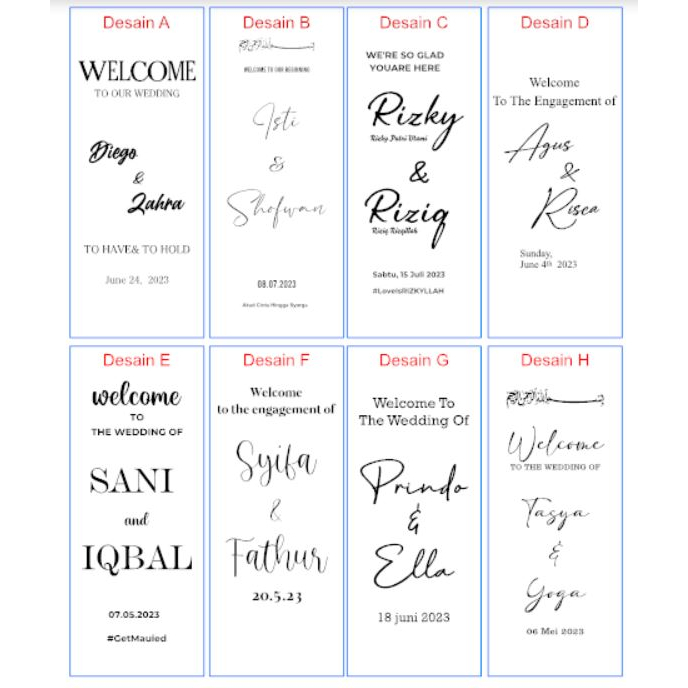 Jual Sticker Mirror wedding sign | Stiker cermin nikah | stnad mirror ...