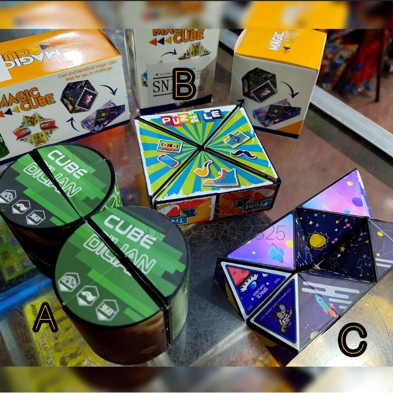 Jual Mainan Anak Rubix Ajaib Magic Cube Rubik Edukasi Unik Ular Kado ...