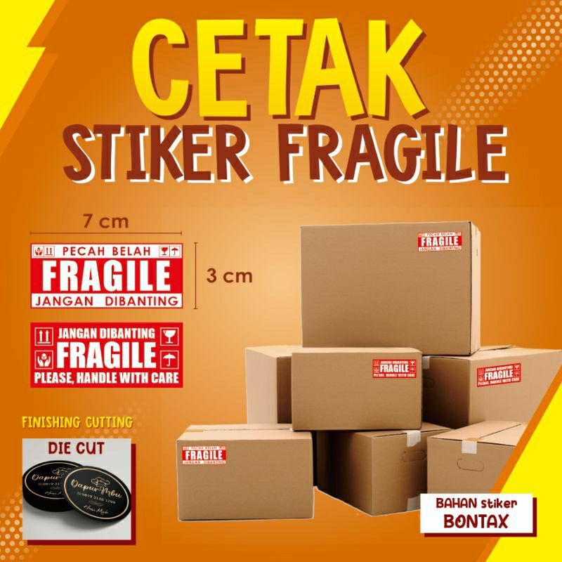 Jual Cetak Stiker Fragile | Shopee Indonesia