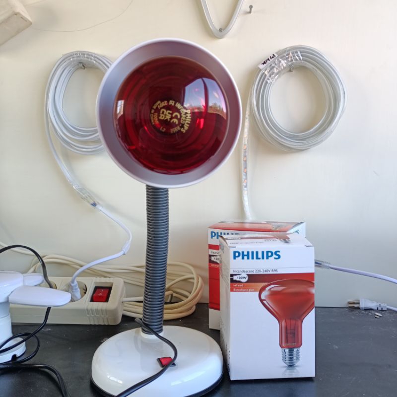 Jual Alat Fisioterapi Terapi Inframerah Infrared Philips Asli 100 Watt ...