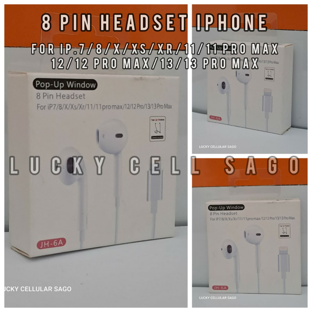 Jual HEADSET IPHONE (8 PIN) | Shopee Indonesia