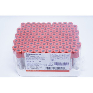 Jual BD 367812 VACUTAINER TABUNG SERUM / TUBE PLN PLH 13X75 RED 4ML ED ...
