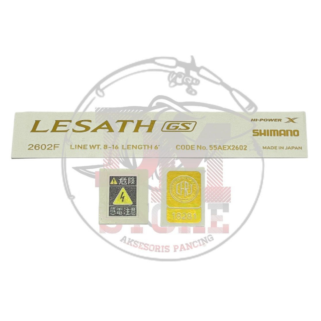 Jual Stiker decal shimano lesath gs - decal joran lesath | Shopee Indonesia