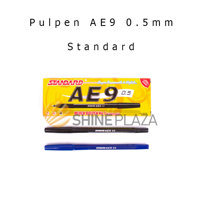 Jual Pulpen Standard AE9 0.5mm - Bolpen Pena Pen Semi Gel AE-9 0,5 mm | Shopee Indonesia
