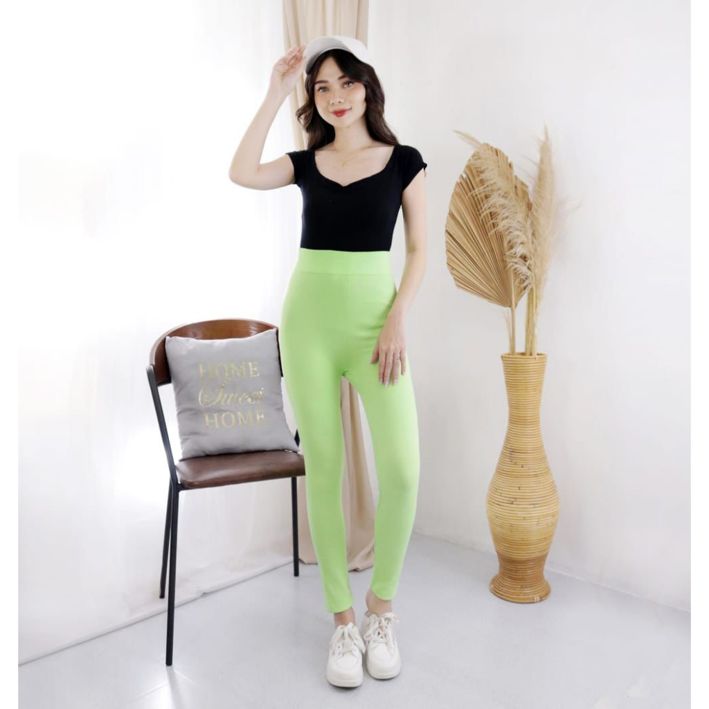 Jual LEGGING BASIC POLOS HIGHWAIST / LEGING PANJANG WANITA / LEJING HW ...