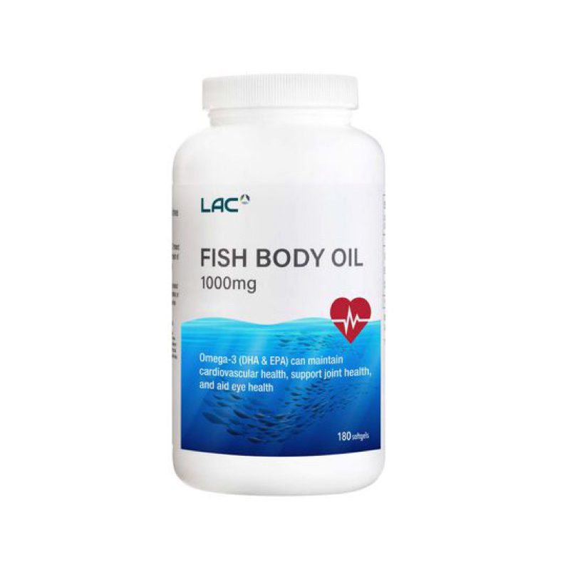 Jual LAC OMEGAS & FISH OIL FISH BODY OIL 1000mg (180 Softgels) | Shopee ...