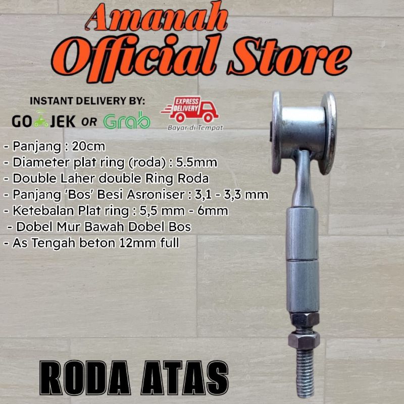 Jual Roda pintu Gantung Roda pintu Atas Henderson Single wheel | Shopee ...