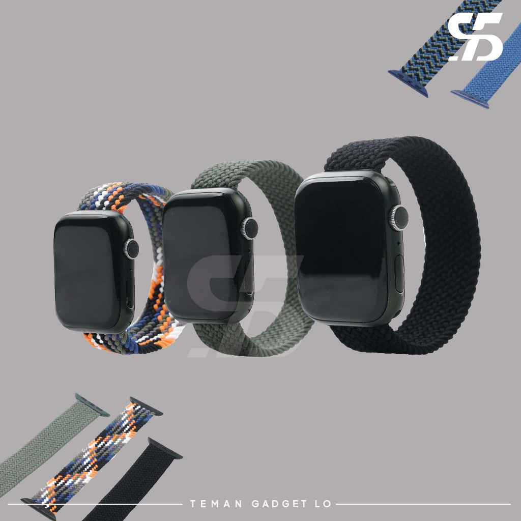 Jual iWatch Braided Sport Loop Strap / Apple watch Strap Braided Sport ...