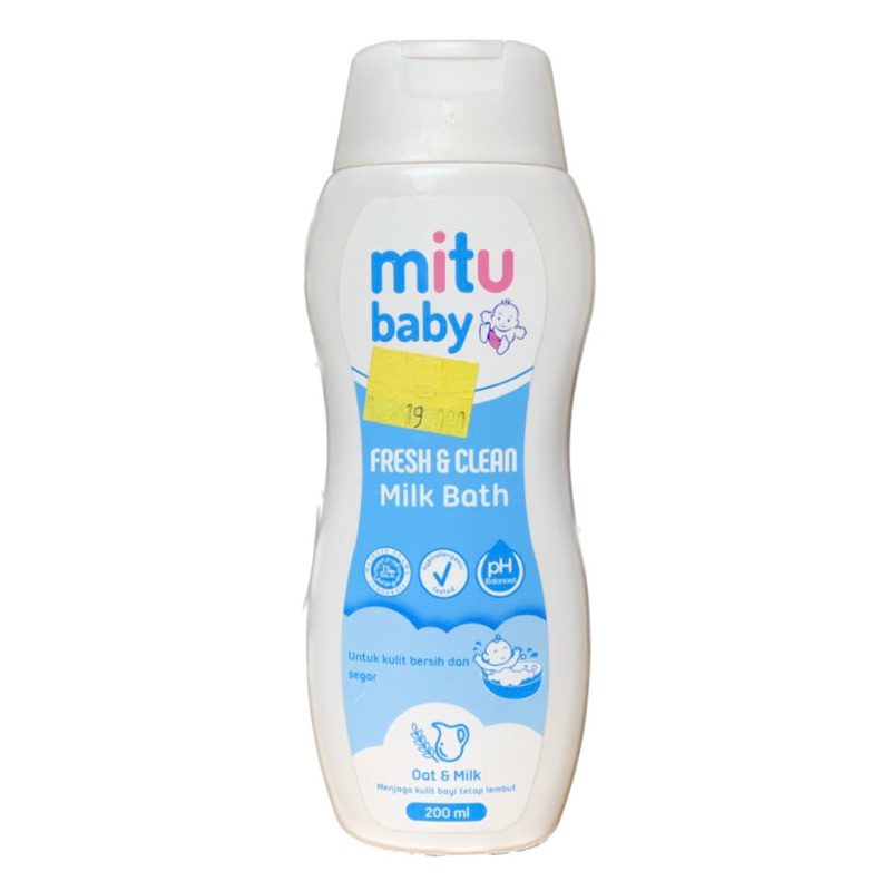 Jual Mitu Baby Fresh & Clean Milk Bath 200ml | Shopee Indonesia