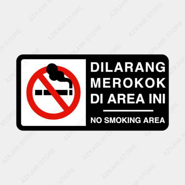 Jual Promo Rambu Plang Dilarang Merokok 40cm x 20cm Plat Alumunium ...
