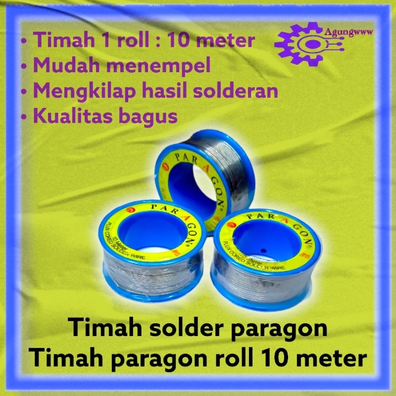 Jual Timah solder tinol paragon 10 meter | Shopee Indonesia