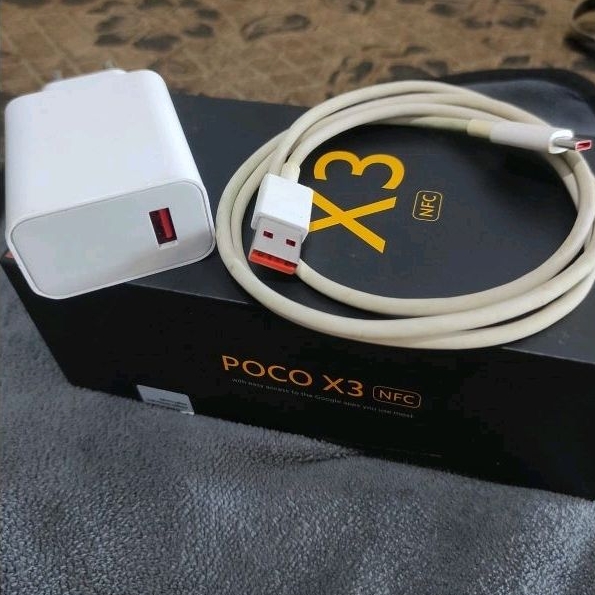 Jual CHARGER 33 WATT ORIGINAL ( POCO X3 NFC ) | Shopee Indonesia