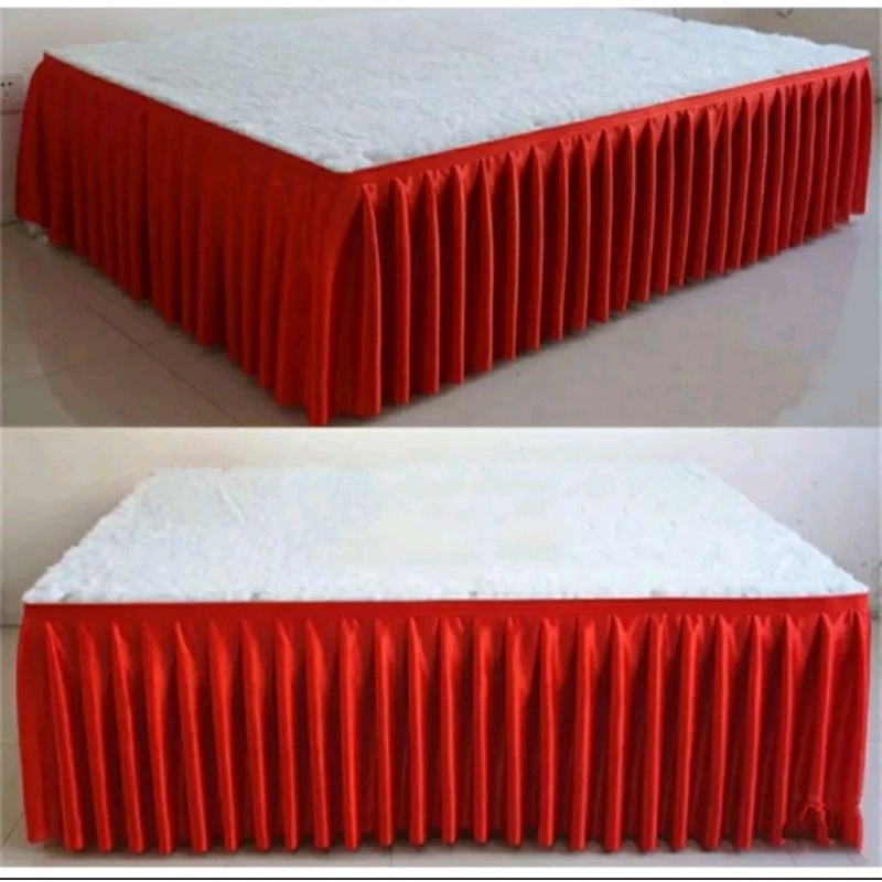 Jual Dekorasi meja/rok meja rempel 75cmx100cm | Shopee Indonesia