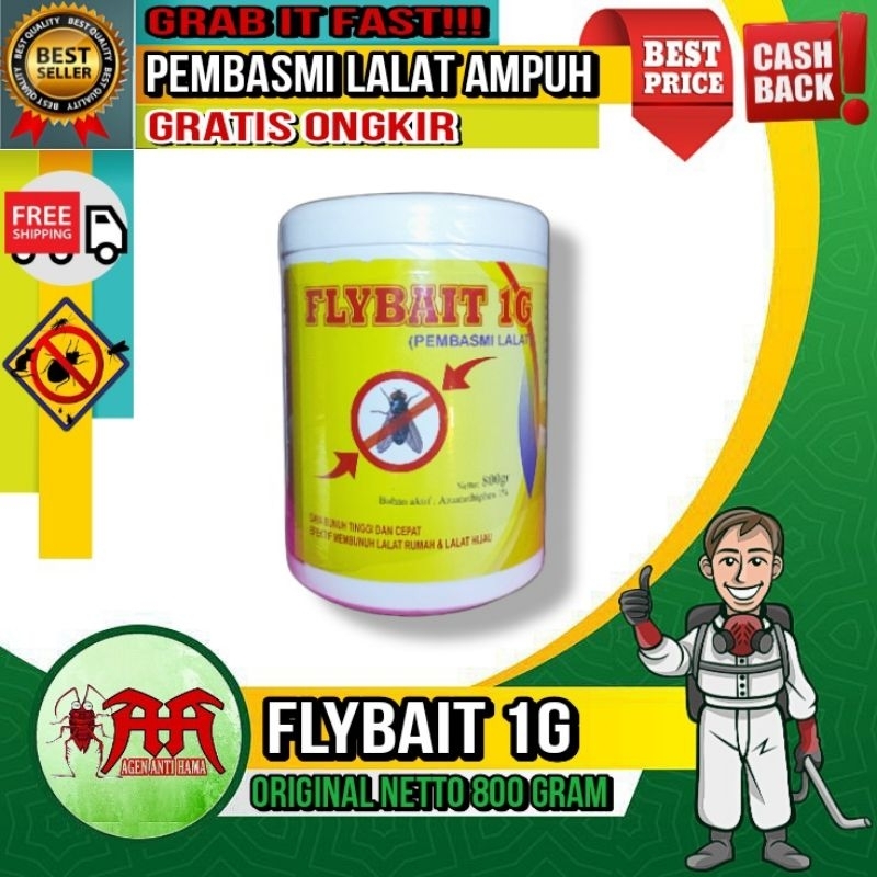 Jual FLYBAIT 1G | Racun Berbentuk Gula Pembasmi Lalat Isi 800 Gram ...