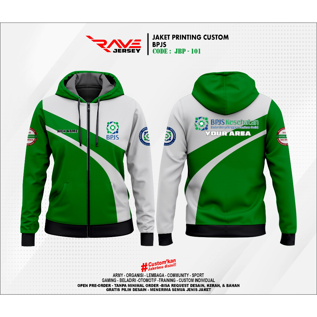 Jual JAKET KOMUNITAS BPJS FULL PRINTING SUBLIMATION CUSTOM (DESAIN SUKA ...