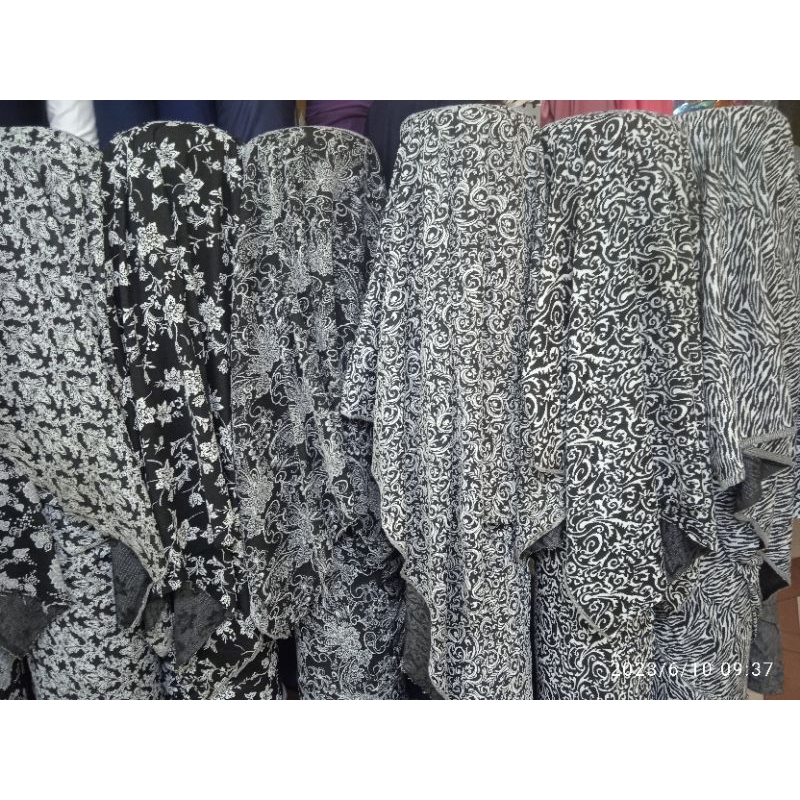 Jual bahan kain jaguar emboss abstrak motif bunga kembang mewah ...