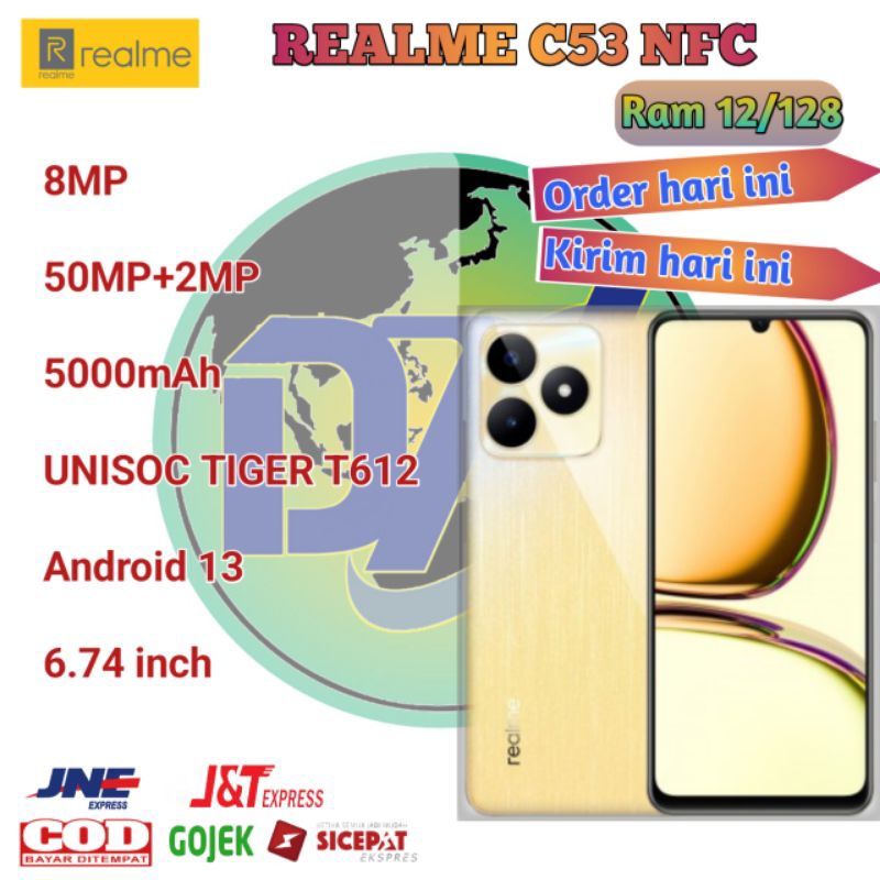 Jual REALME C53 NFC 8/256 GARANSI RESMI INDONESIA 100%ORIGINAL | Shopee ...
