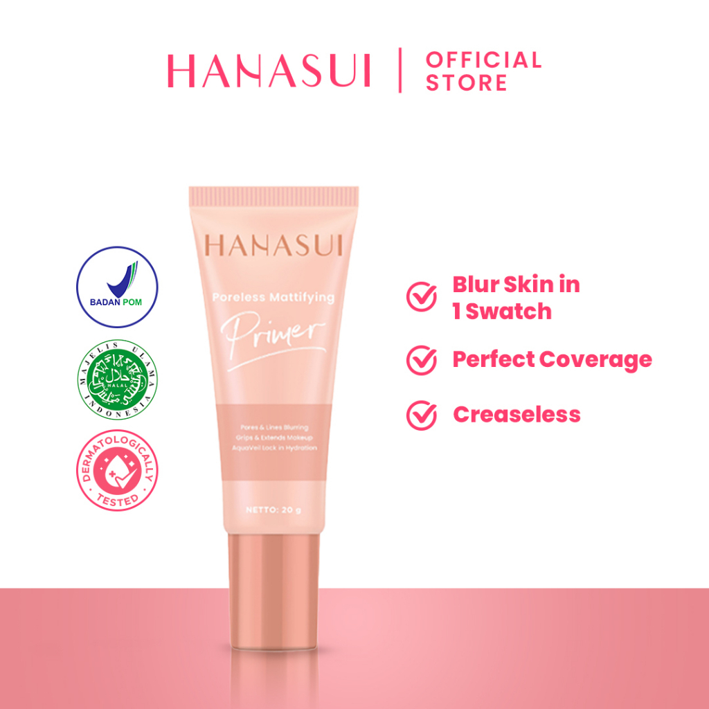 Jual Hanasui Poreless Mattifying Primer 20g | Shopee Indonesia
