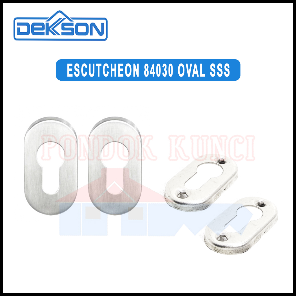 Jual Escutcheon Dekkson ESCN 84030 SSS Tutup Ring Kunci Cylinder OVAL ...