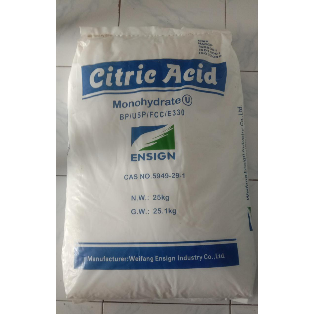 Jual CITRIC MONOHYDRATE/ CITRUN / SITRAT - 1 KG | Shopee Indonesia