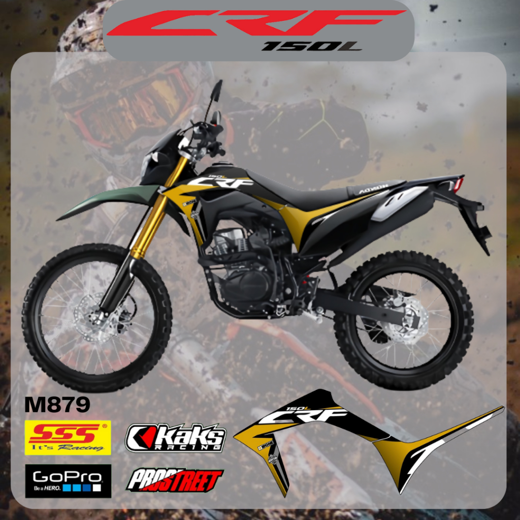 Jual STIKER LIS STRIPING MOTOR CRF 150 L KODE M879 - Sticker Striping Decal List Variasi Motor ...