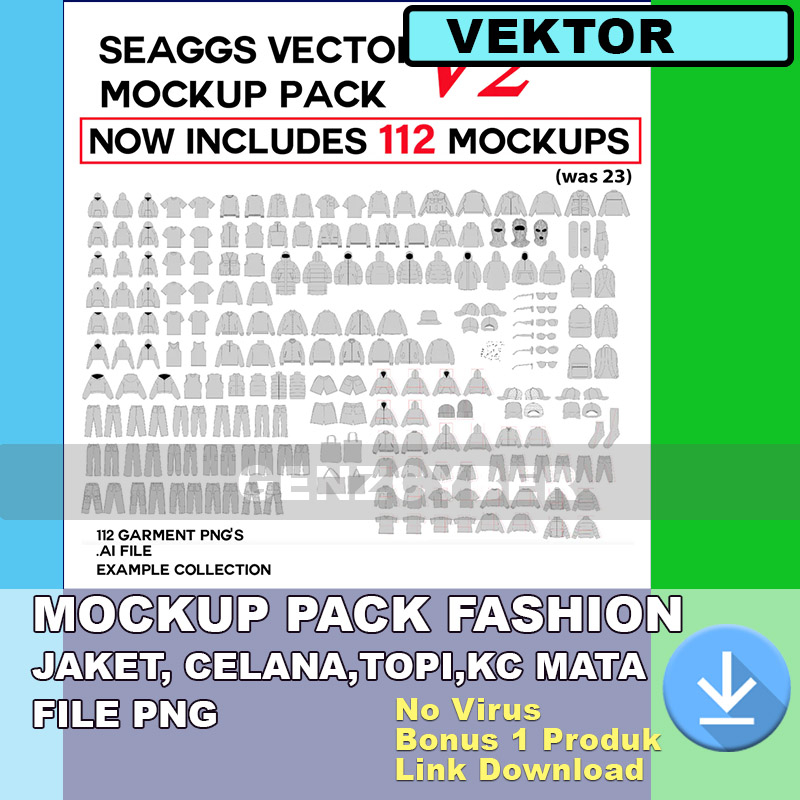 Jual SEAGGS VECTOR MOCKUP PACK V2 VEKTOR | Shopee Indonesia
