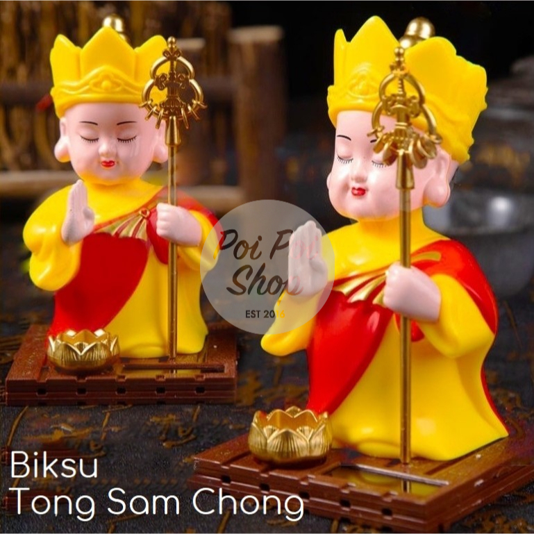 Jual Pajangan Mobil Solar Hiasan Biksu Dewa Tongkat Sun Go Kong ...