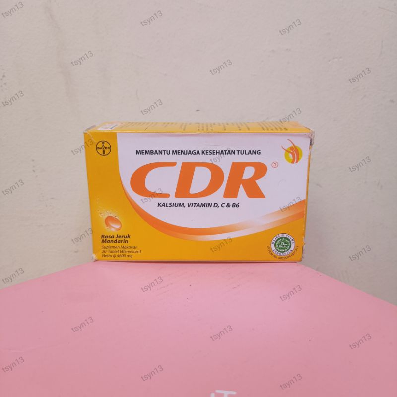 Jual CDR Suplemen Kalsium Rasa Jeruk 10 tablet - 20 tablet | Shopee ...