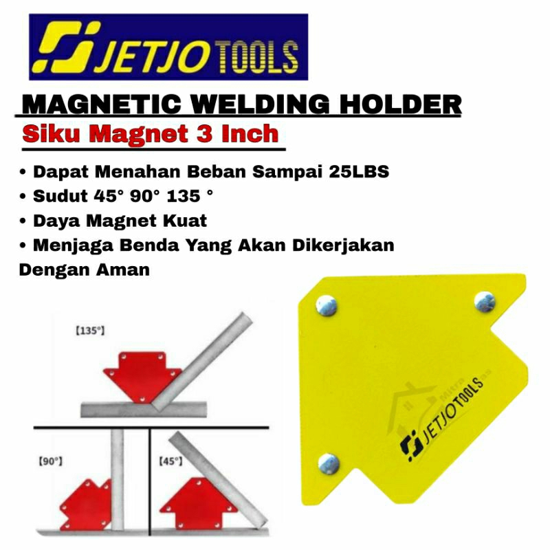 Jual Jetjo Siku Las Magnet 3 inch Siku / Siku Las / Magnetic Welding ...