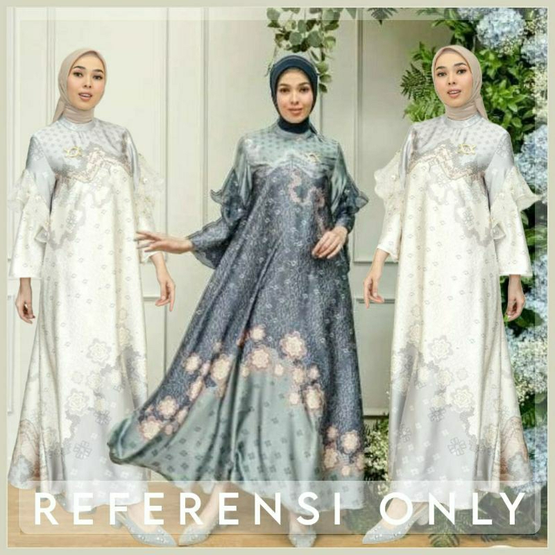 Jual Open po Dress malika looklike wearingklamby /gamis lebaran 2024 ...