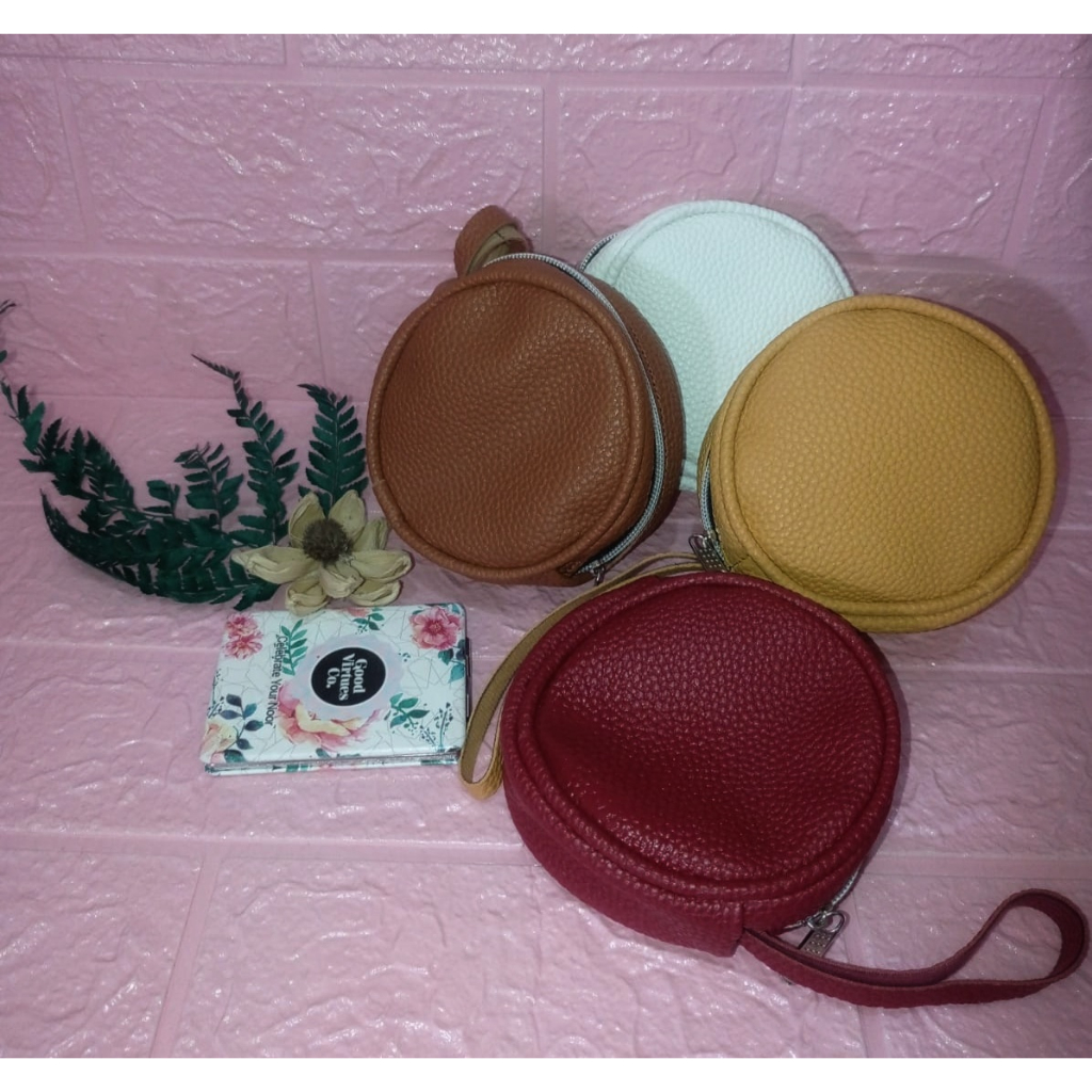 Jual dompet koin bulat wanita terbaru dompet koin papirut dompet mini | Shopee Indonesia