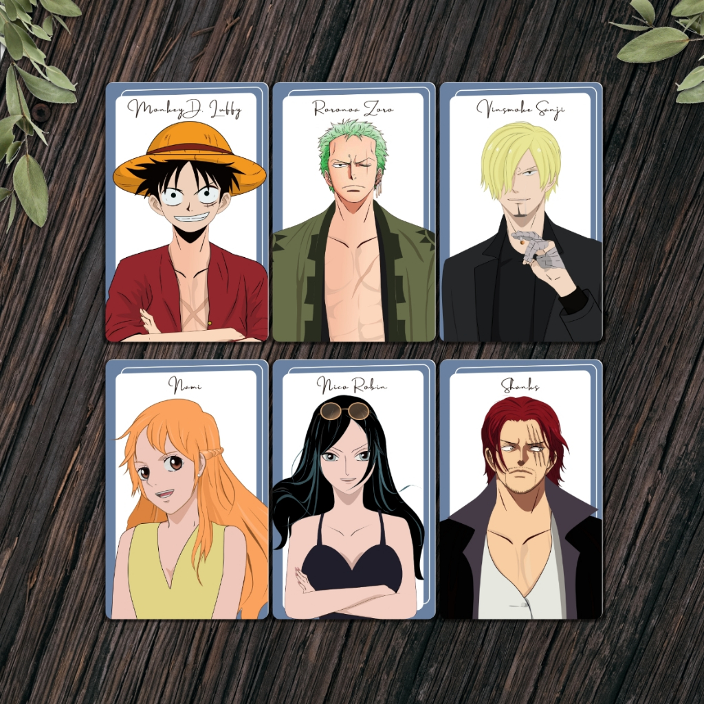Jual Photocard Anime Onepiece - Luffi Zoro Sanji Shanks Ace Nami Robin ...