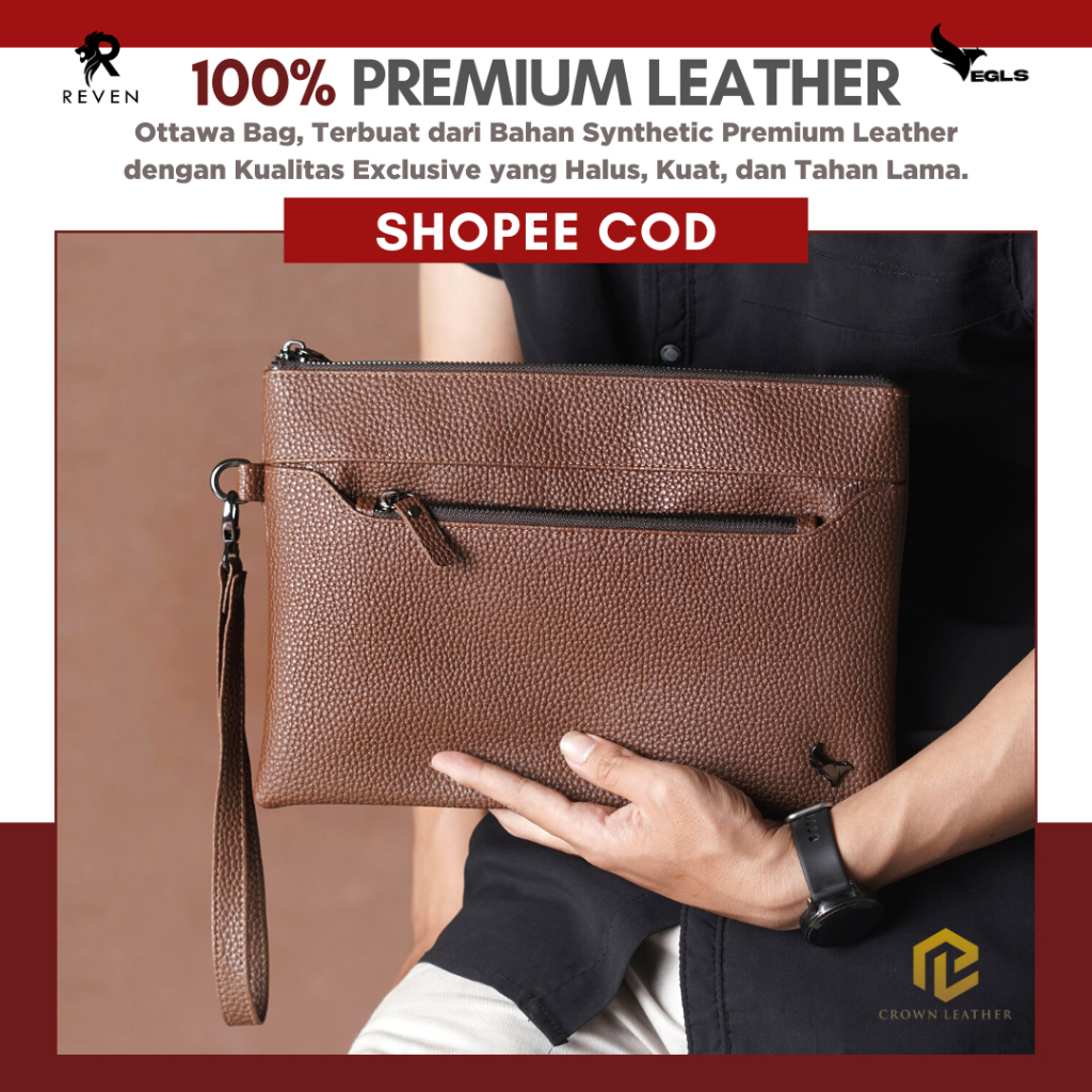 Jual Tas Tangan Clutch Pria Bahan Kulit Premium Fashion Cowok Terbaru ...