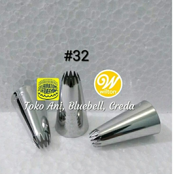 Jual Wilton standard open star tip #32 / Wilton spuit bintang no.32 ...