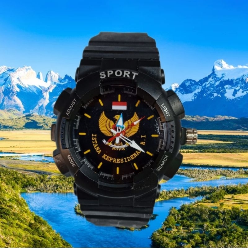Jual Jam Tangan Cindera Mata Istana Logo Garuda | Shopee Indonesia